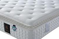 China Medium Firm Pocket Spring Mattress With Ice Silk Top Natural Latex Foam for sale