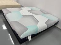 China Blue Sleep Smart Mattress With Okin Motor Pocket Springs Quiet Adjustable Bed Deep Sleep for sale