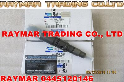 China BOSCH common rail injector 0445120146 for DAEWOO DOOSAN 65.10401-7006 for sale