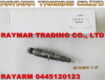 China BOSCH common rail injector 0445120123 for Cummins ISBE 4937065 for sale