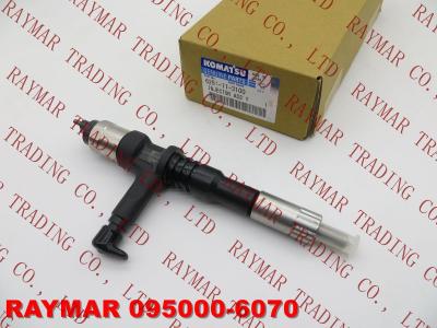 China DENSO Genuine common rail injector 095000-6070 for KOMATSU PC350-7, PC400-7 6251-11-3100, 6251113100, 6251-11-3101 for sale