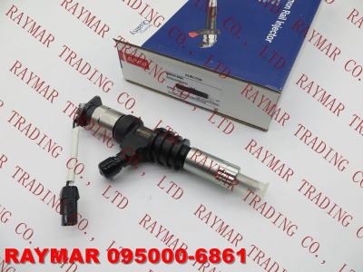 China DENSO GENUINE Common rail fuel injector 095000-6860, 095000-6861 for MITSUBISHI 6M60T ME304627, ME307086 for sale