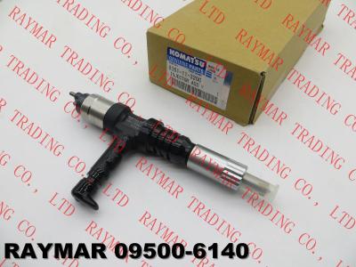 China DENSO Genuine common rail fuel injector 095000-6140 for KOMATSU SAA6D140E-5 6261-11-3200, 6261113200 for sale