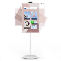 China 32 Inch Movable Smart TV Large Screen Rotate Tablet Floor StandByMe Tv for sale