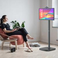 China 27inch Standbyme Movable Smart TV Android10 no lag  Live broadcast available Mobile smart Tv with roller for sale