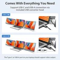 China 14 Inch Ips HD 1080p Multi Triple Monitor Extender For Laptop For Win Laptop for sale