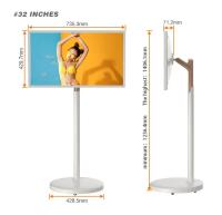 China 32 Inch Stand By Me Screen Ips Movable Smart TV Touch Screen Television for sale