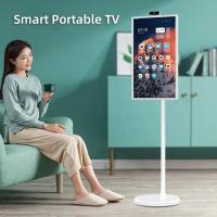 China Portable Tv Stands Standby Me Tv Smart TVS Touch Screen Advertising Monitor Battery for sale