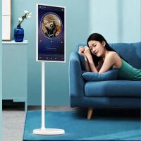 China Portable Tv Stands Standby Me Tv Smart TVS Touch Screen Advertising Monitor Battery for sale