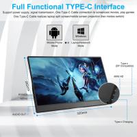 China 14inch 1000:1 Contrast Ratio Portable Monitor Touchscreen For Mobile Compatibility for sale