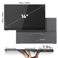 China UHD 14.0 Inch IPS 4k Travel Monitor 10 Points Touch Screen USB-C HD For Laptop for sale