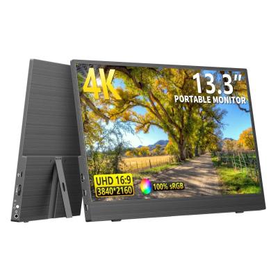 China 13.3 Inch LCD Small Monitors 4K 3840*2160P Ips Gaming Monitor Panel Screen USB For PS5 for sale