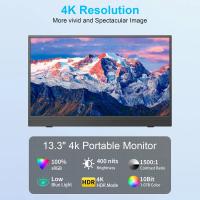 China 13.3 Inch LCD Small Monitors 4K 3840*2160P Ips Gaming Monitor Panel Screen USB For PS5 for sale