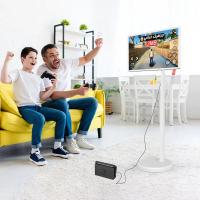 China Movable Floor Mounted Touch Screen Stand By Me Tablet For Live Streaming Tv Games And Fitness for sale