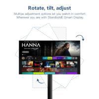 China Standbyme Lcd Touch Screen Monitor 21.5 32inch Movable Rechargeable TV for sale