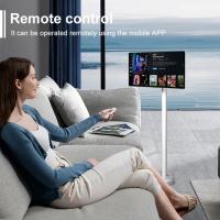China 21.5 Inch Mobile Tv Android 11 White Movable Smart Tv Screens 32 Inch Stand By Me Portable Touch Screen Tv for sale
