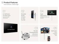 China Full HD Monitor 32inch Standby Me In Cell Movable Smart TV Built-in Battery  Gaming Touch LCD Screen for sale