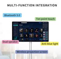 China Standby Me Touch Screen Smart Tv Floor Stand Android Tablet Pc 24Inch Movable For Fitness Game for sale