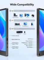 China USB C 1080P 100% SRGB IPS 15.6