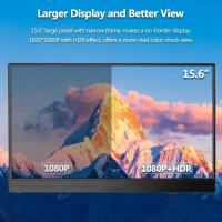 China FHD IPS 15.6-Inch Portable Touch Monitor For Laptop PC PS Tablet With Case for sale
