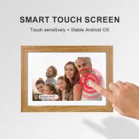 China Smart WiFi Digital Photo Frame 10.1 Inch IPS LCD Touch Screen Video Advertising Machine for sale