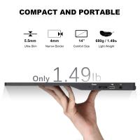 China FORGOS 14 Inch 1080P FHD Full HD Gaming USB Portable Portatil Monitor Screen Extender For Laptop Mobile for sale