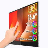 China Viewing Angle 85/85/85/85 15.6 Inch 4K Portable Monitor Touchscreen 600 Brightness USB Interface for Laptops and PS5 for sale