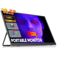 China Large Portable Monitor 18.5 inch 1080P FHD USB-C with Kickstand for Gaming Laptop Xbox PS4/5 for sale