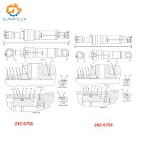 China Cat E320D Hydraulic Bucket Cylinder - 21-35 MPa Pressure Range, -30°C to 100°C Temperature Range for sale
