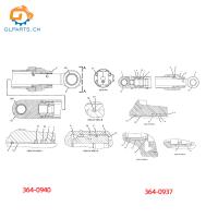 China Cat E320D Hydraulic Bucket Cylinder - 21-35 MPa Pressure Range, -30°C to 100°C Temperature Range for sale