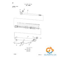 China Hitachi ZX60 Boom Cylinder 4665903 Excavator Hydraulic Parts 105mm Bore 730mm Stroke for sale