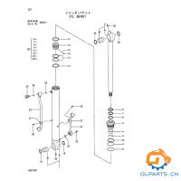 China Hitachi ZX70 Bucket Cylinder 4446258 Hydraulic Cylinder 85mm Bore 55mm Rod for sale
