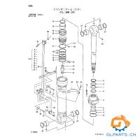 China Hitachi ZX240-3 Excavator Arm Cylinder 4639453 Hydraulic Cylinder 21-35 MPa for sale