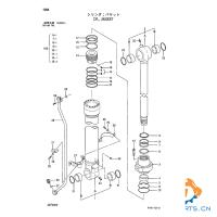 China Hitachi ZX240-3 Bucket Cylinder 4628634 Excavator Hydraulic Cylinder 21-35 MPa for sale