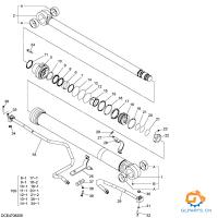 China Hitachi ZX280 Boom Cylinder 4708206 21-35MPa OEM Replacement Hydraulic Cylinder for sale