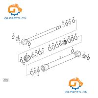 China EC210D Hydraulic Bucket Cylinder 14714738 VOE14714738 Excavator Replacement 21-35 MPa for sale