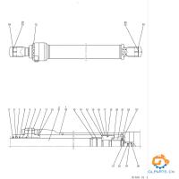 China Kobelco SK350-8 SK350-9 Excavator Arm Cylinder LC01V00054F1 21-35 MPa Hydraulic Parts for sale