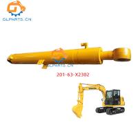 China Komatsu PC60-7 Hydraulic Boom Cylinder 201-63-X2502 201-63-X2302 21-35MPa for sale