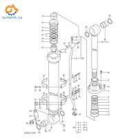 China Hitachi ZX870-5G ZX870 Excavator Hydraulic Arm Cylinder Assembly 4713318 YA00004899 for sale