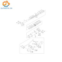 China Hyundai R320LC-9 R320-9 Hydraulic Arm Cylinder Assembly 31Y132941 31Q950130 for Excavator Replacement for sale