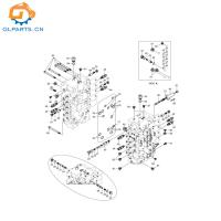 China Doosan DX700 DX700LC Hydraulic Main Control Valve 410105-00276 410105-00276A with 6-Month Warranty for sale