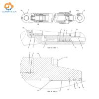 China Stick Cylinder 209-2917 2092917 for Caterpillar 385C E385C Excavator Hydraulic Parts for sale
