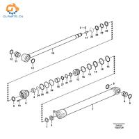 China VOE14595214 Dipper Arm Cylinder for Volvo EC460B EC460 Excavator - OEM Hydraulic Part with 500h Corrosion Resistance for sale