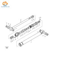 China VOE14572137 Hydraulic Bucket Cylinder for Volvo EC460B EC460 Excavator with 30μm Chromium Plating for sale