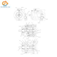 China 161-6634 1616634 Hydraulic Piston Pump for CAT 416C 426C 428C 436C 438C Backhoe Loader for sale