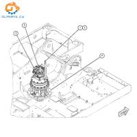 China 378-9517 Excavator Swing Gearbox Reduction Gear 240kg for CAT E320D2 320D2 Hydraulic Machine Parts for sale