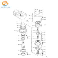 China 9148922 Swing Gearbox Reducer for Hitachi EX200-5 Excavator - 550kg Weight with 6-Month Warranty for sale