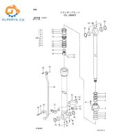 China Bucket Hydraulic Cylinder 4428441 9185330 for Hitachi ZX110 ZX110-E Excavator 1 Year Warranty for sale
