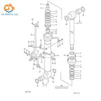 China Boom Hydraulic Cylinder 4643511 4643512 for Hitachi ZX650-3 ZX670-3 ZX650-5 ZX670-6 ZX670-7 ZX690-5A Excavator for sale