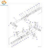 China Komatsu PC220-7 PC220 PC230 Boom Hydraulic Cylinder - 1 Year Warranty OEM Replacement Parts 707-13-13470 for sale